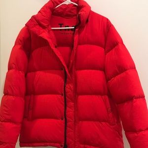 Aritzia | Jackets & Coats | Aritzia Catalina Red Down Jacket | Poshmark
